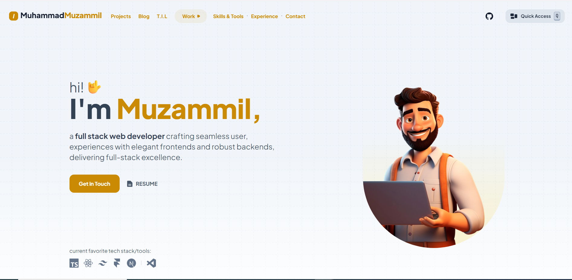 Muhammad Muzammil · Fullstack Web and Mobile Developer